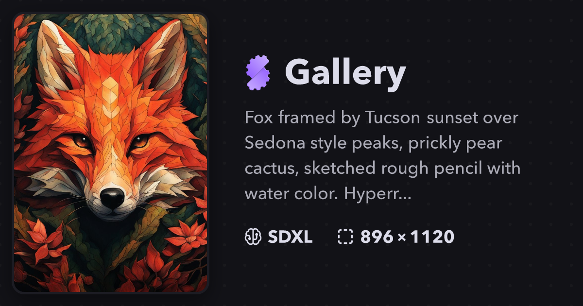 "Fox framed by Tucson sunset over Sedo..." | Gallery | Stablecog