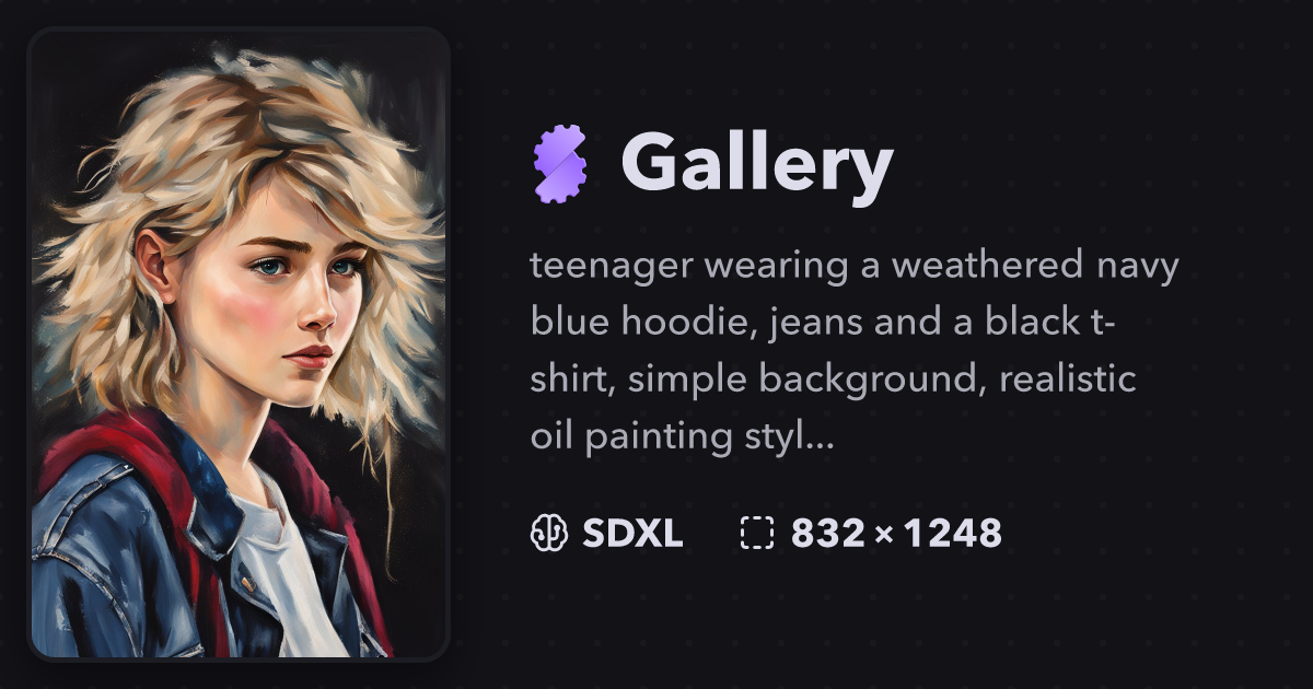 "teenager wearing a weathered navy blu..." | Gallery | Stablecog