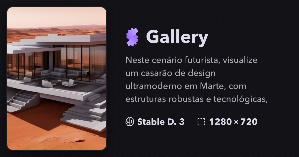 "Neste cenário futurista, visualize um..." | Gallery | Stablecog
