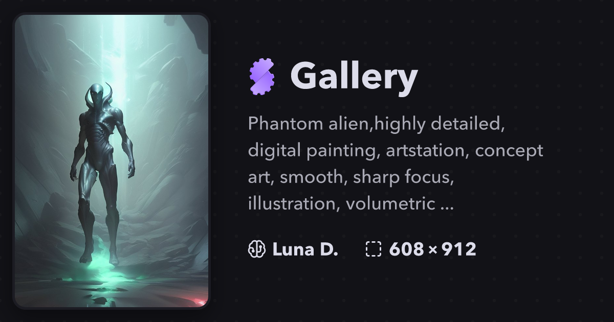"Phantom alien,highly detailed, digita..." | Gallery | Stablecog
