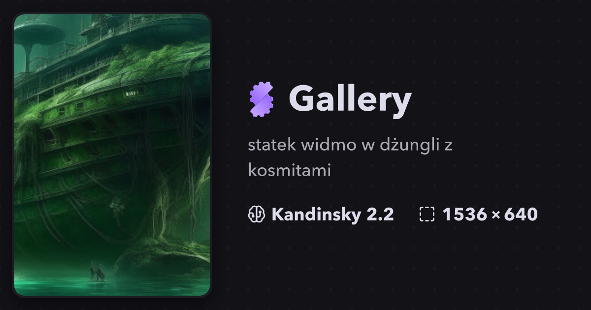 "statek widmo w dżungli z kosmitami" | Gallery | Stablecog