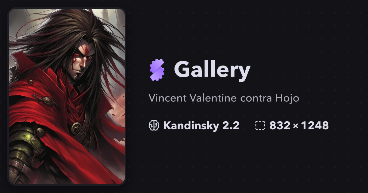 "Vincent Valentine contra Hojo" | Gallery | Stablecog