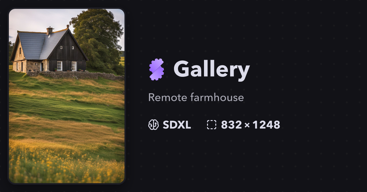 "Remote farmhouse" | Gallery | Stablecog