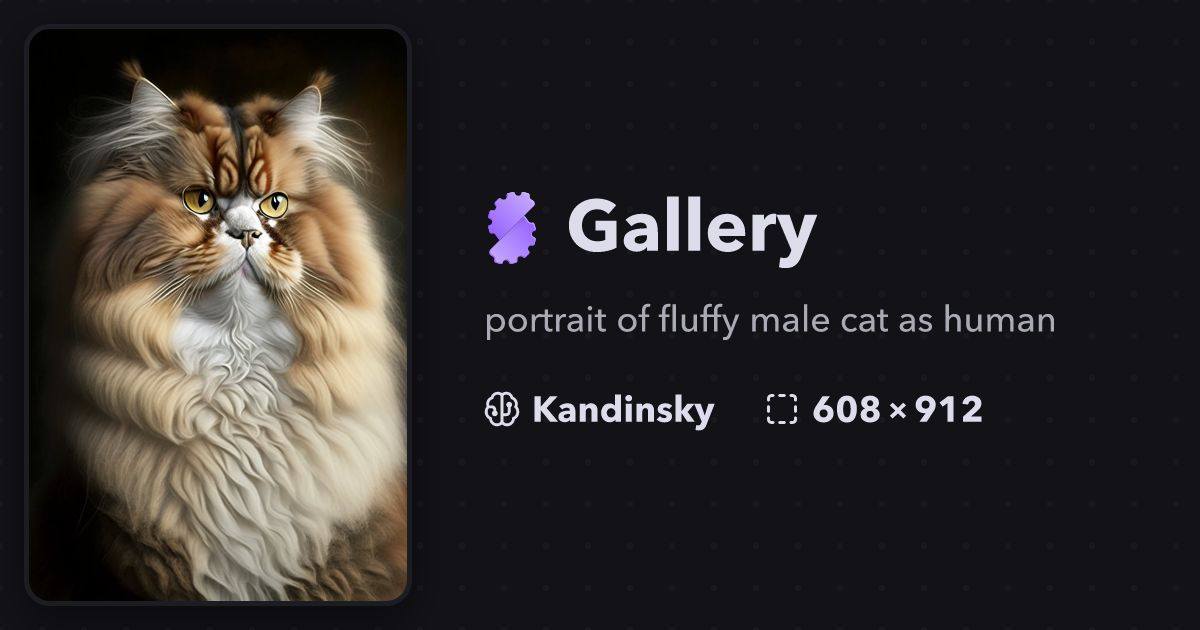 "portrait of fluffy male cat as human" | Gallery | Stablecog