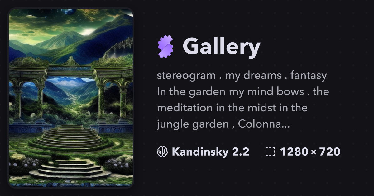 "stereogram . my dreams . fantasy In t..." | Gallery | Stablecog