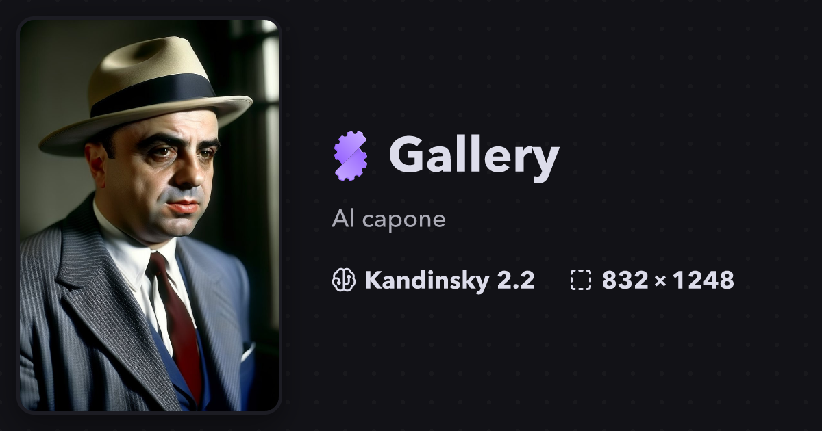 "Al capone" | Gallery | Stablecog