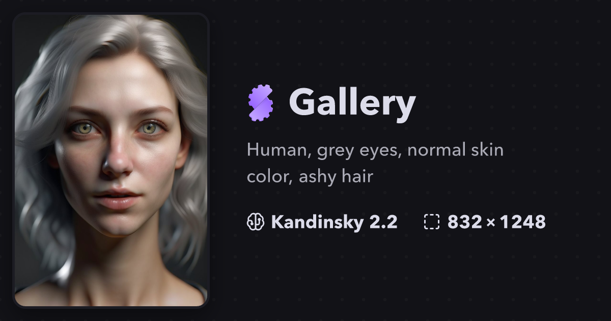Human, grey eyes, normal skin color, ashy hair | Gallery