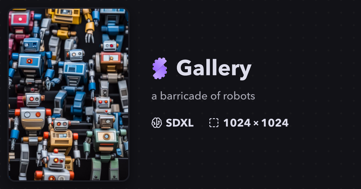 "a barricade of robots" | Gallery | Stablecog