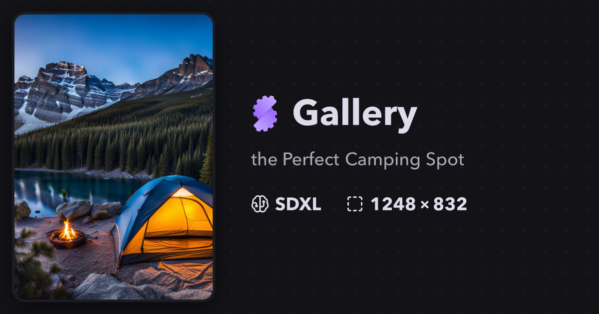 "the Perfect Camping Spot" | Gallery | Stablecog