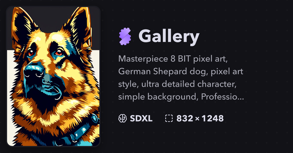 "Masterpiece 8 BIT pixel art, German S..." | Gallery | Stablecog