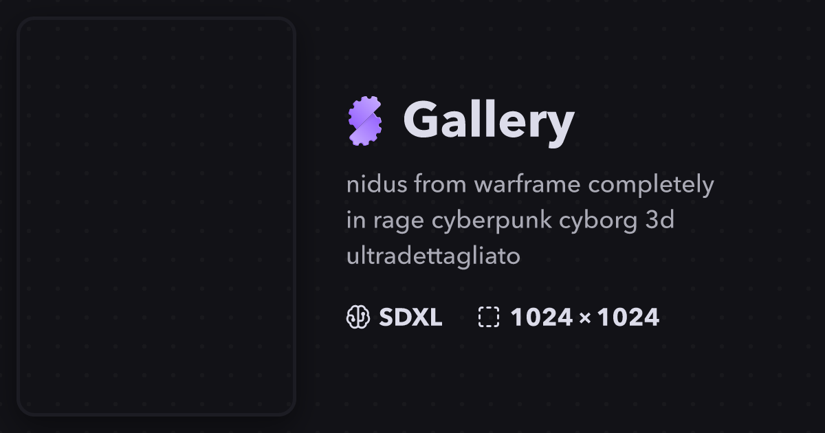 "nidus from warframe completely in rag..." | Gallery | Stablecog