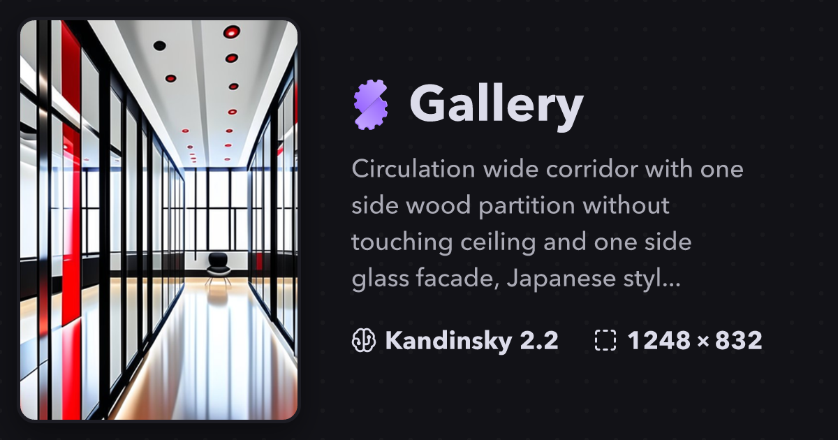 "Circulation wide corridor with one si..." | Gallery | Stablecog