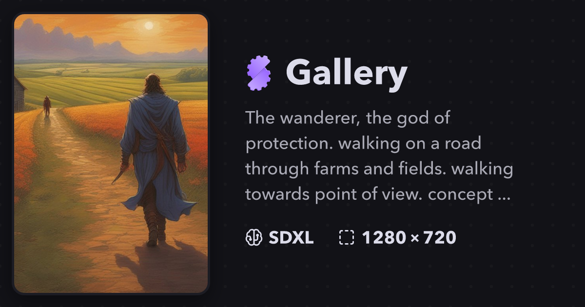 "The wanderer, the god of protection. ..." | Gallery | Stablecog