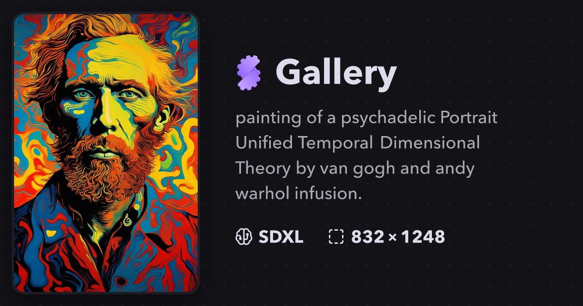 "painting of a psychadelic Portrait Un..." | Gallery | Stablecog