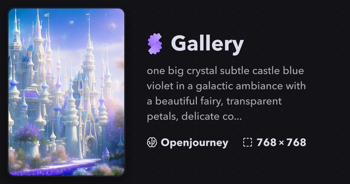 "one big crystal subtle castle blue vi..." | Gallery | Stablecog