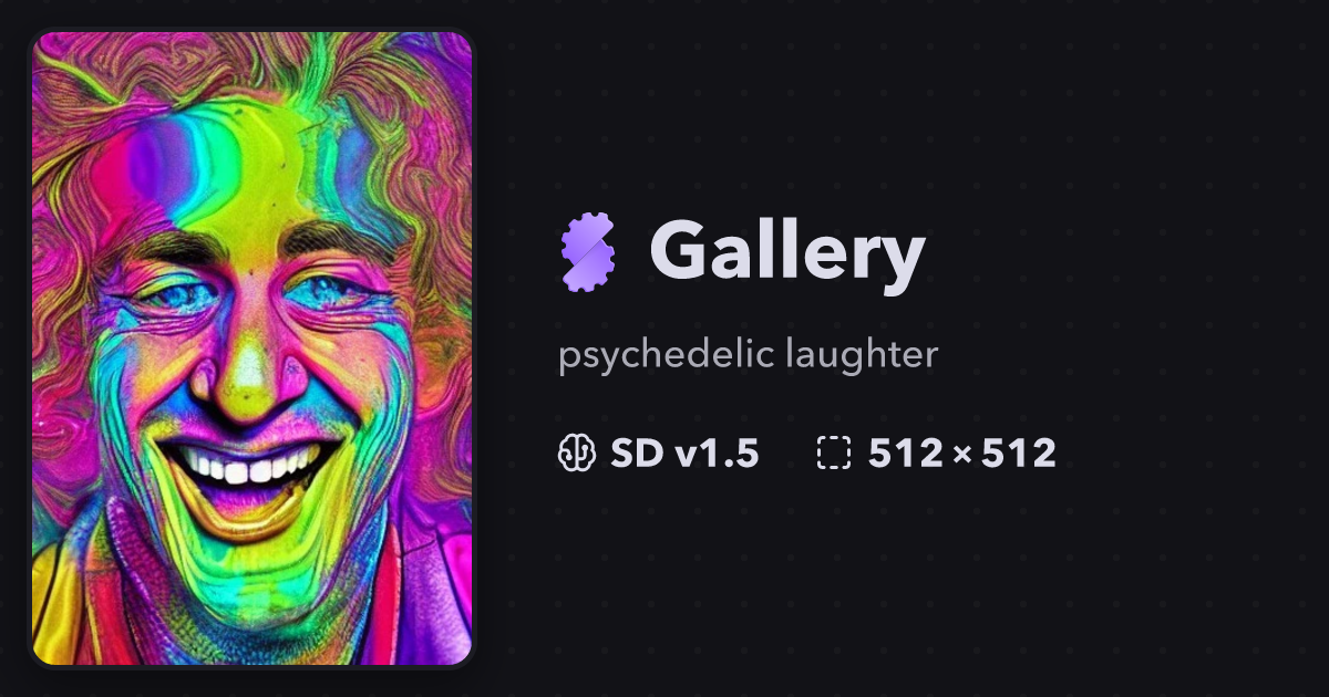 "psychedelic laughter" | Gallery | Stablecog