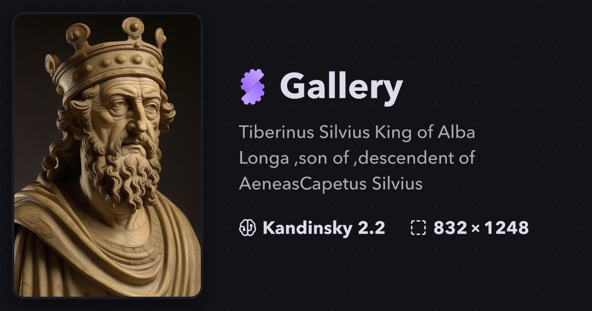 "Tiberinus Silvius King of Alba Longa ..." | Gallery | Stablecog