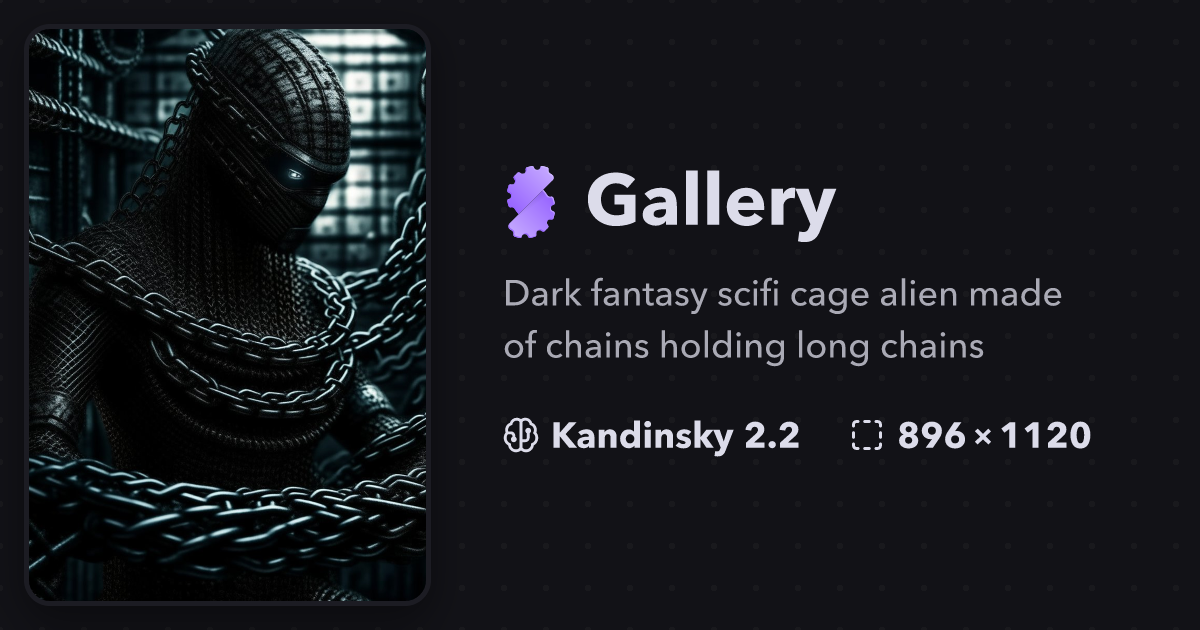 "Dark fantasy scifi cage alien made of..." | Gallery | Stablecog