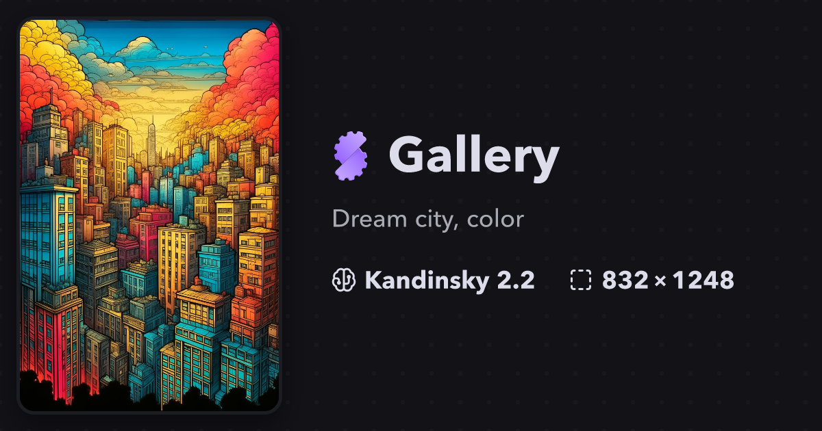 "Dream city, color" | Gallery | Stablecog