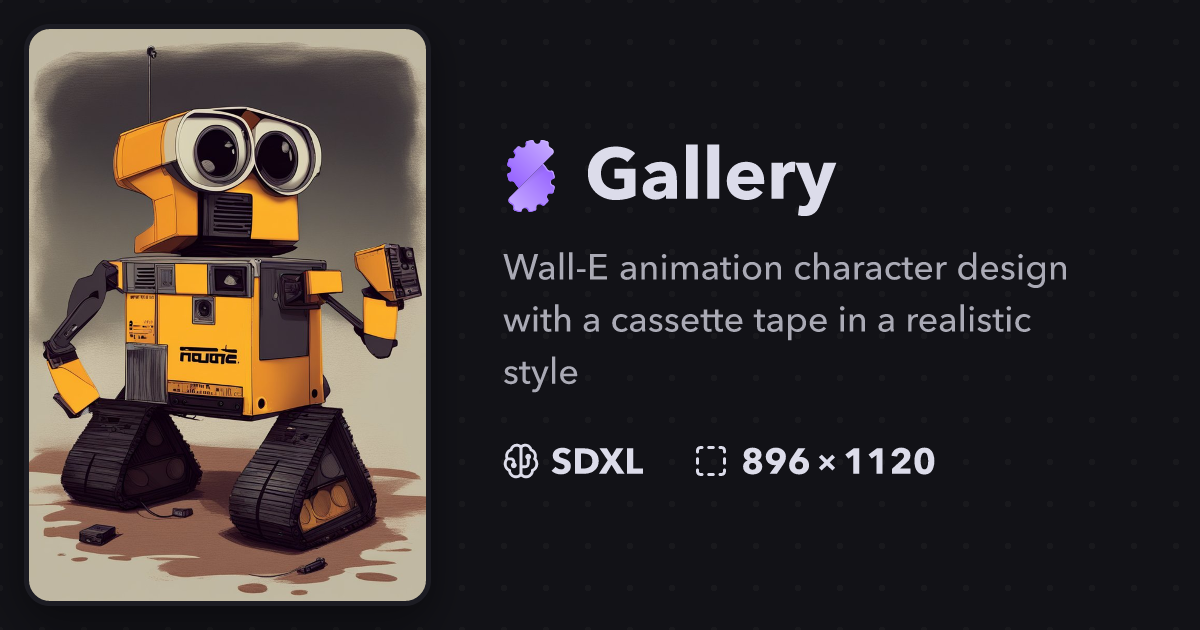 "Wall-E animation character design wit..." | Gallery | Stablecog
