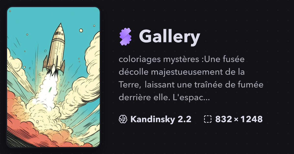 "coloriages mystères :Une fusée décoll..." | Gallery | Stablecog
