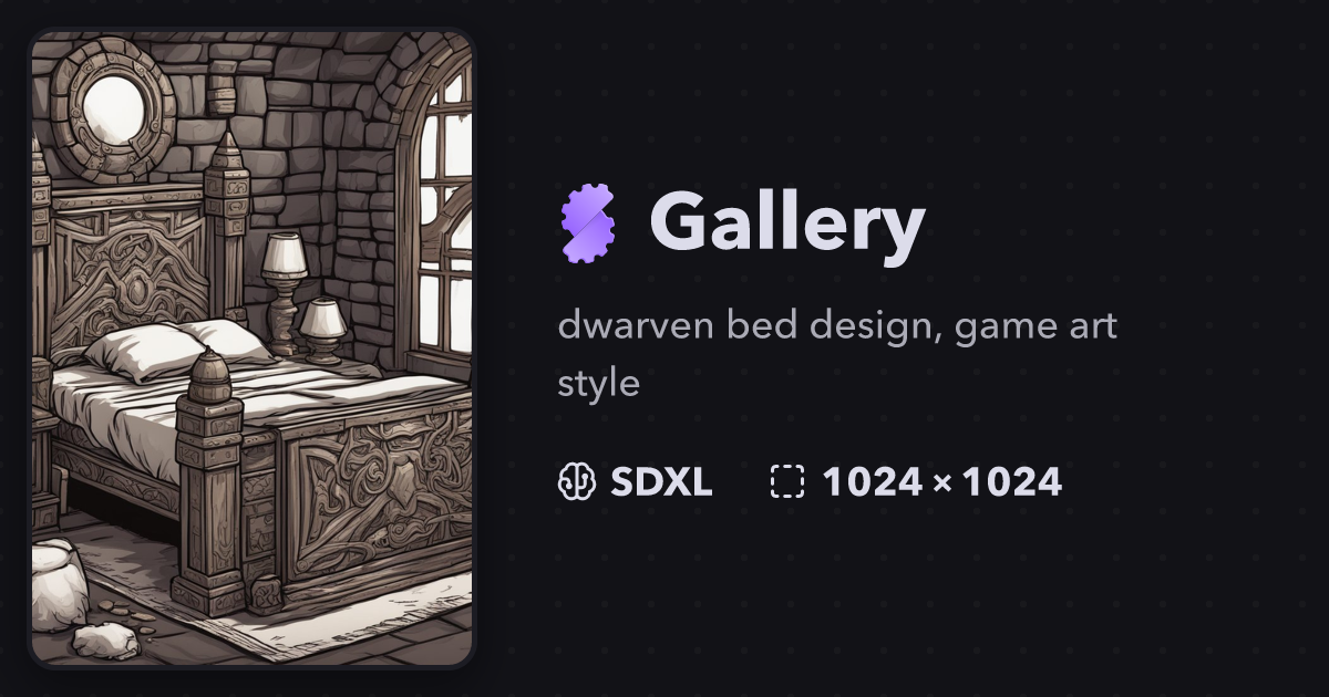 "dwarven bed design, game art style" | Gallery | Stablecog