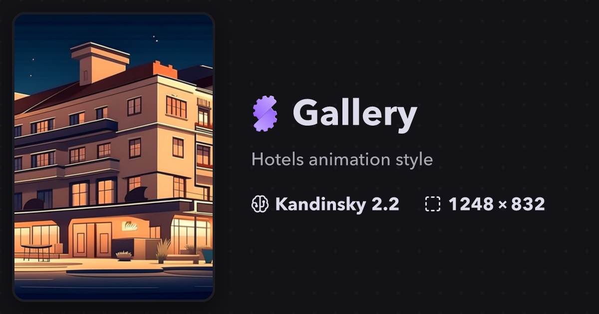 "Hotels animation style" | Gallery | Stablecog