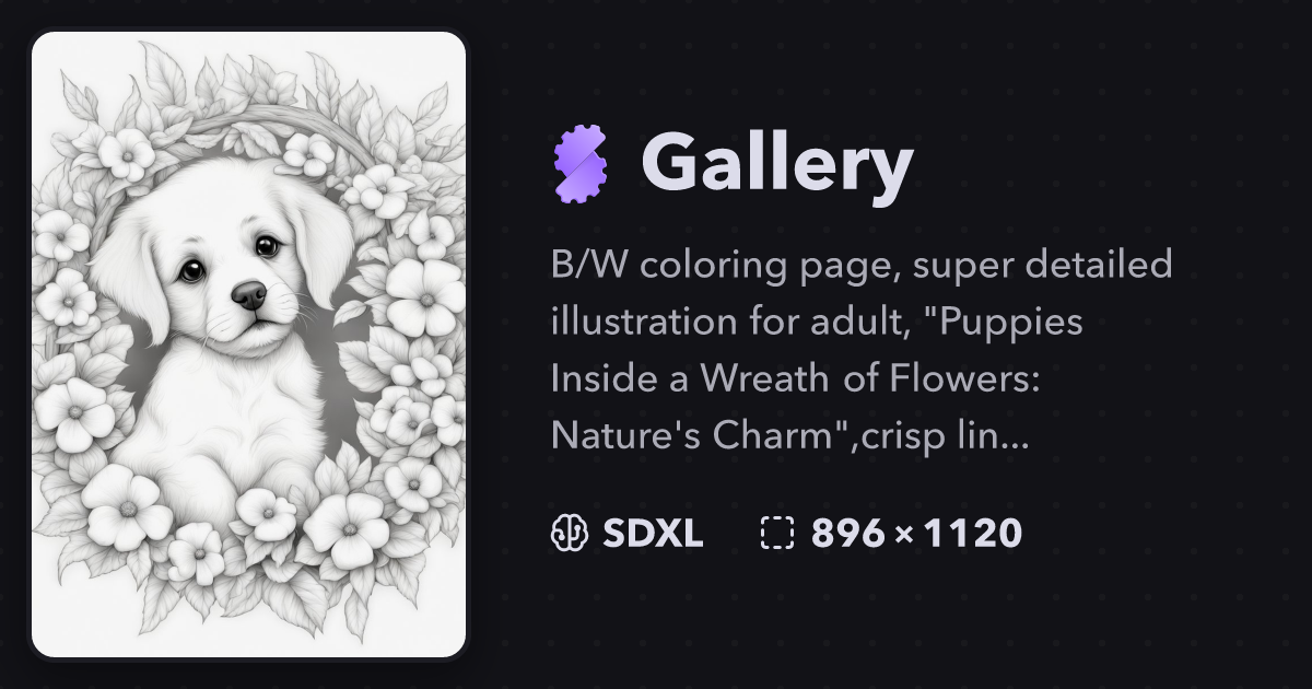 "B/W coloring page, super detailed ill..." | Gallery | Stablecog