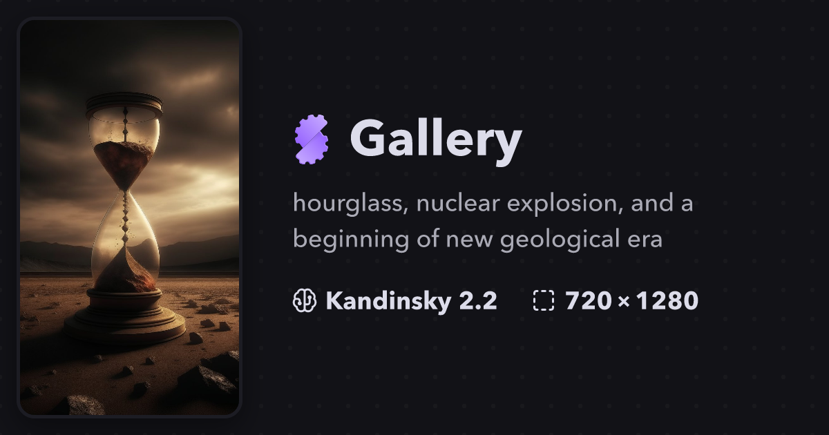 "hourglass, nuclear explosion, and a b..." | Gallery | Stablecog