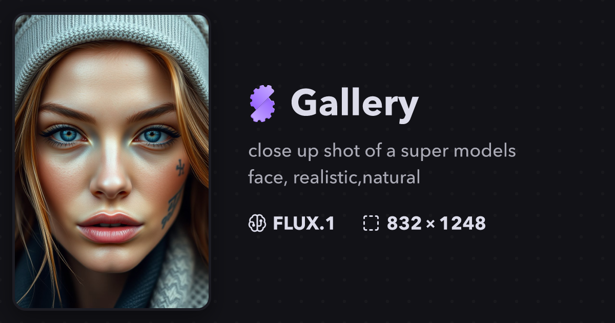 "close up shot of a super models face,..." | Gallery | Stablecog