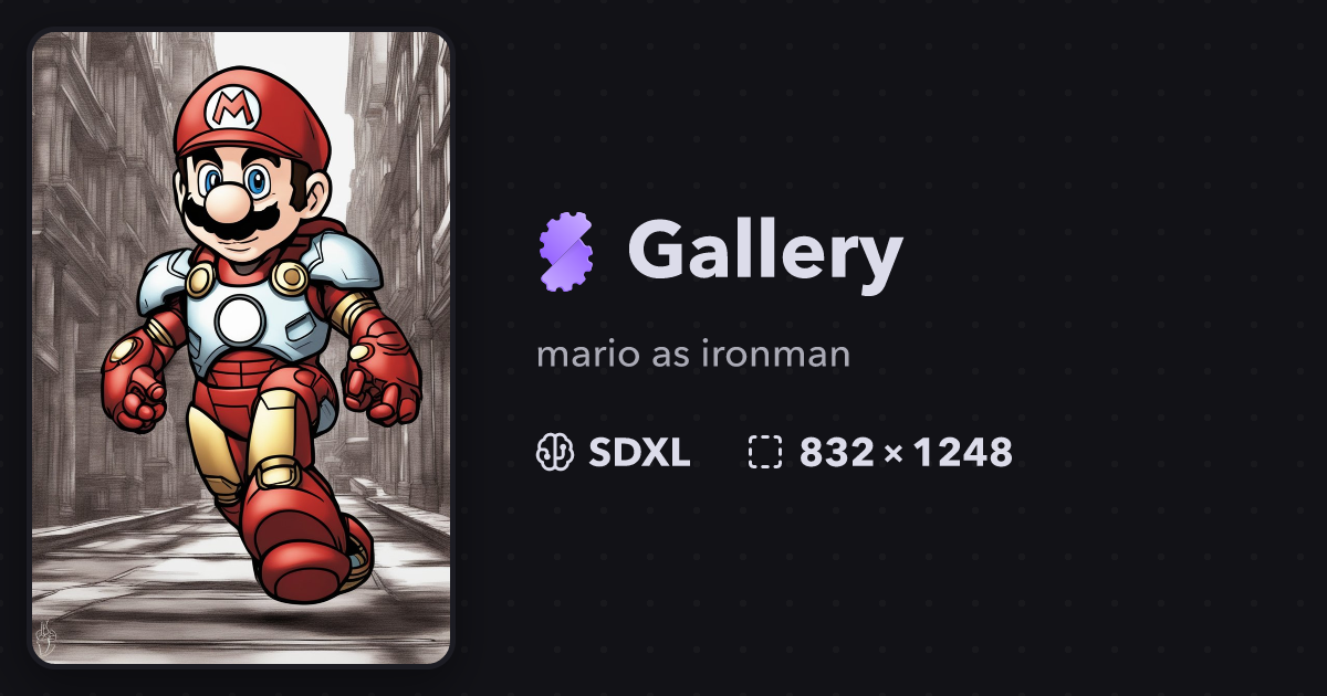 "mario as ironman" | Gallery | Stablecog