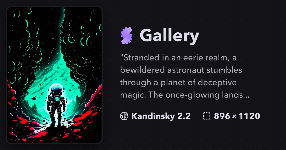 ""Stranded in an eerie realm, a bewild..." | Gallery | Stablecog