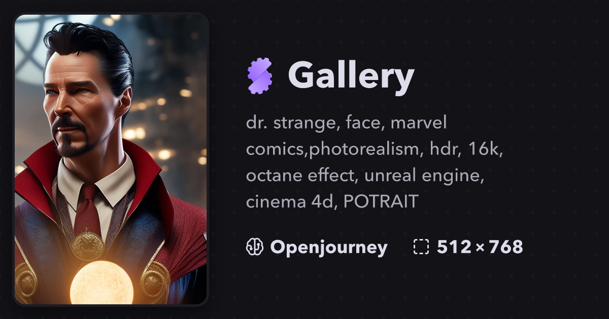 "dr. strange, face, marvel comics,phot..." | Gallery | Stablecog