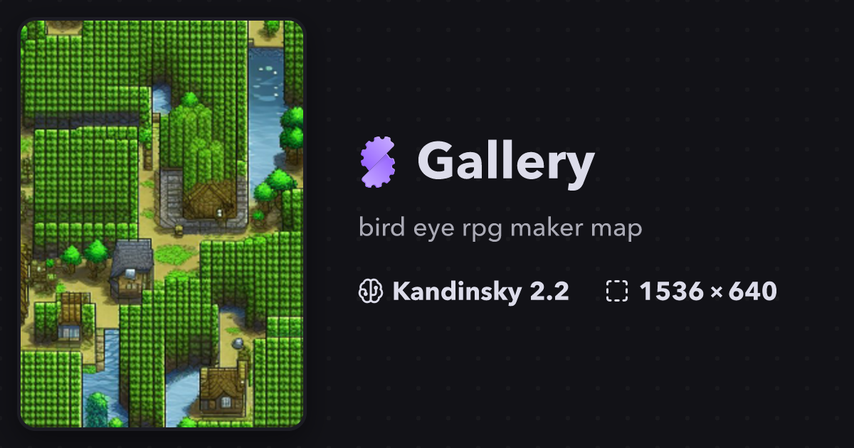 "bird eye rpg maker map" | Gallery | Stablecog