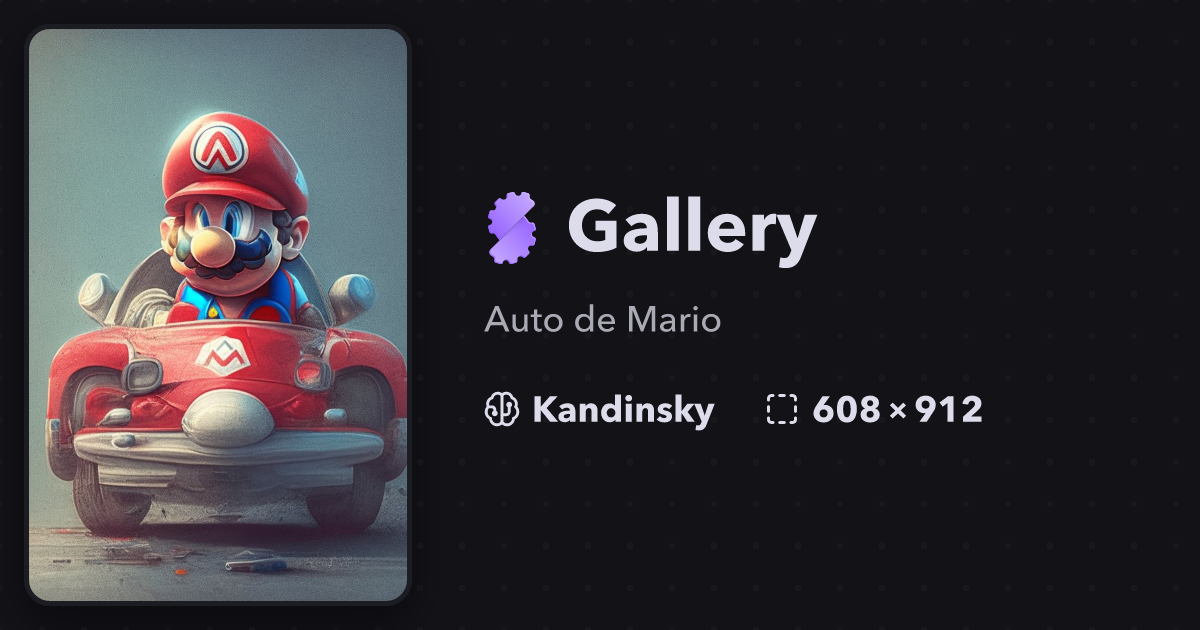"Auto de Mario" | Gallery | Stablecog