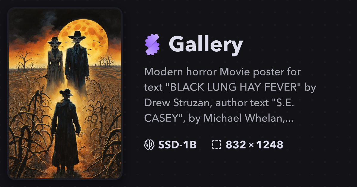 "Modern horror Movie poster for text "..." | Gallery | Stablecog