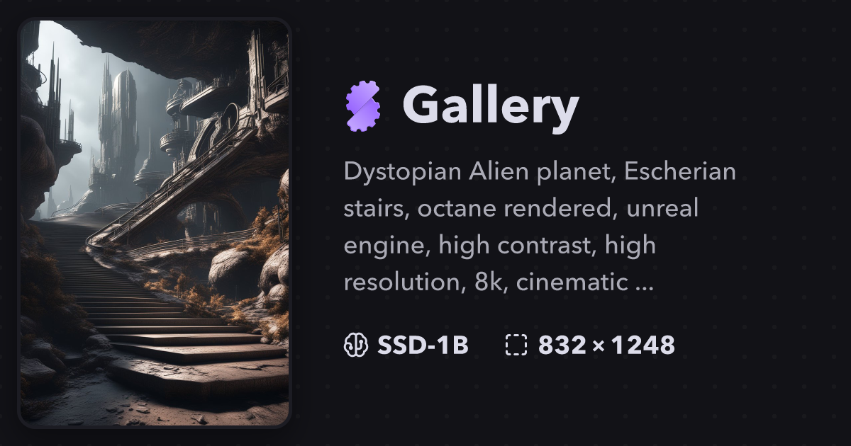 "Dystopian Alien planet, Escherian sta..." | Gallery | Stablecog