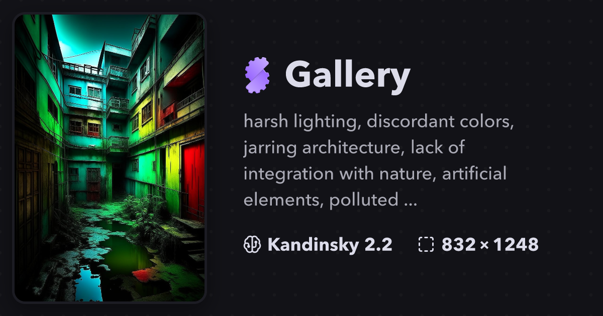 "harsh lighting, discordant colors, jarri..." | Gallery | Stablecog