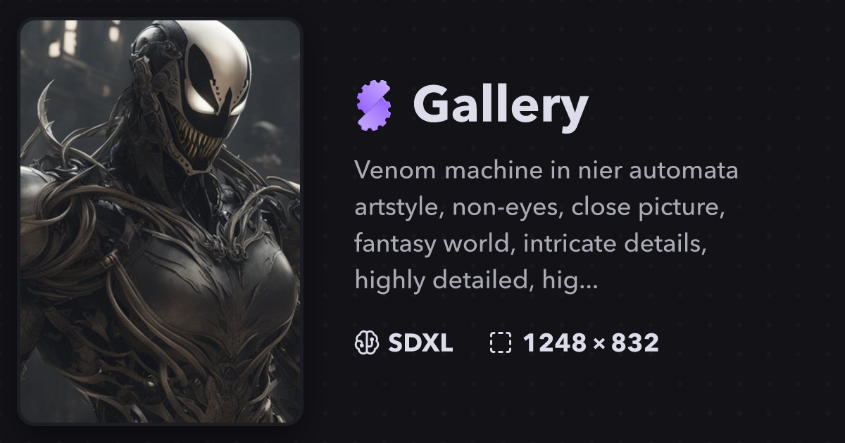 "Venom machine in nier automata artsty..." | Gallery | Stablecog