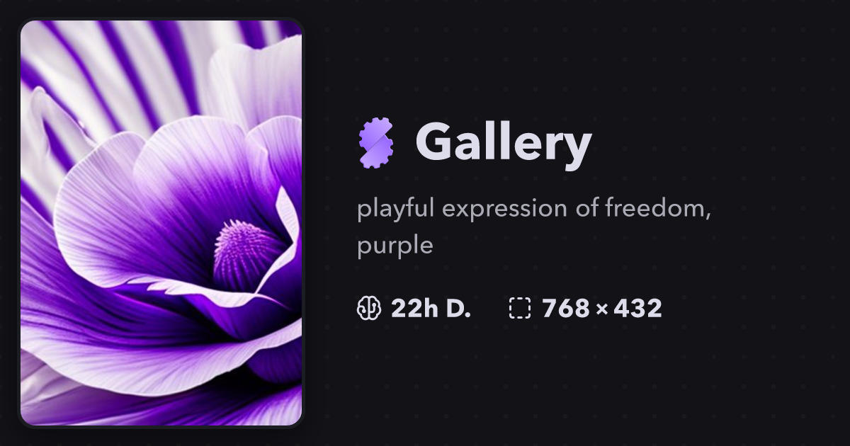 "playful expression of freedom, purple" | Gallery | Stablecog