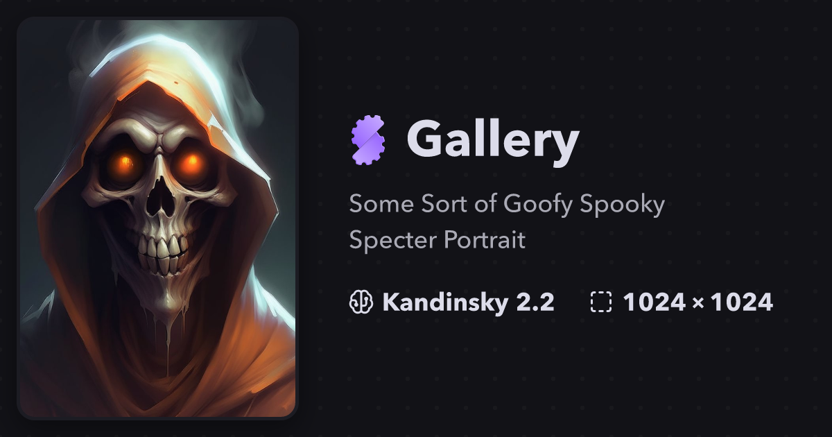 "Some Sort of Goofy Spooky Specter Por..." | Gallery | Stablecog