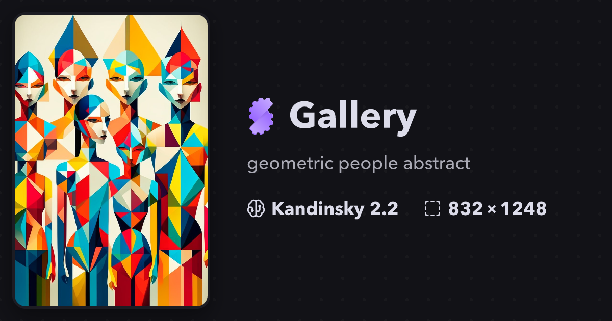 "geometric people abstract" | Gallery | Stablecog