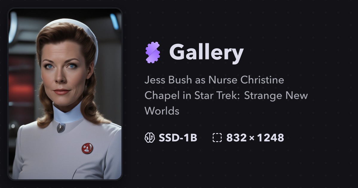 "Jess Bush as Nurse Christine Chapel i..." | Gallery | Stablecog