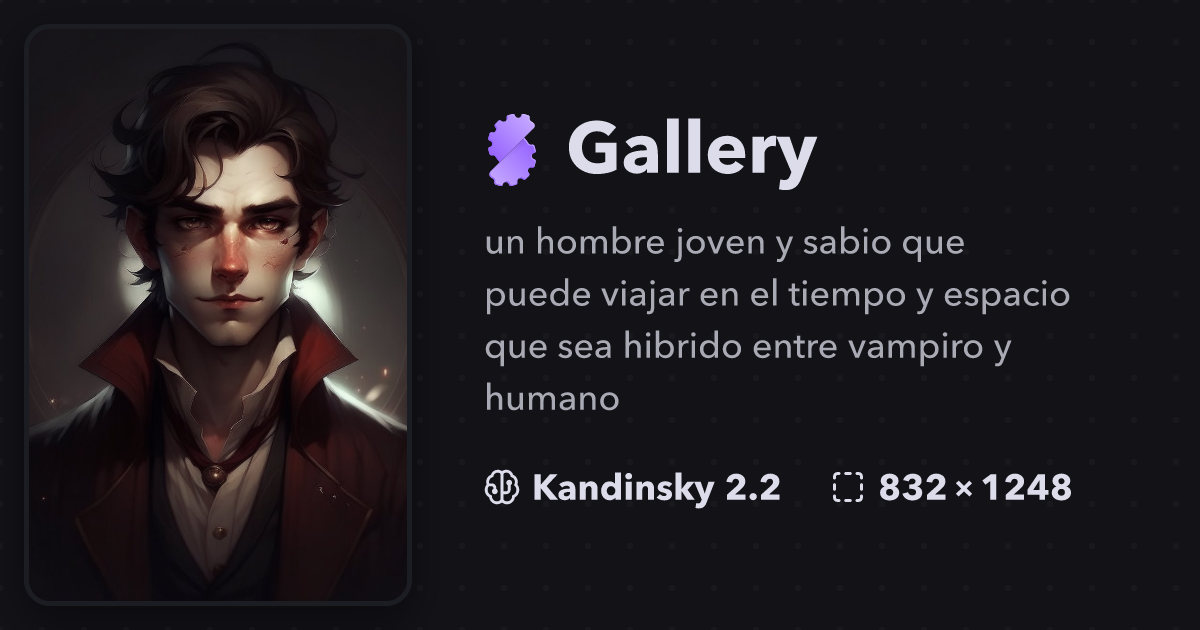 "un hombre joven y sabio que puede via..." | Gallery | Stablecog