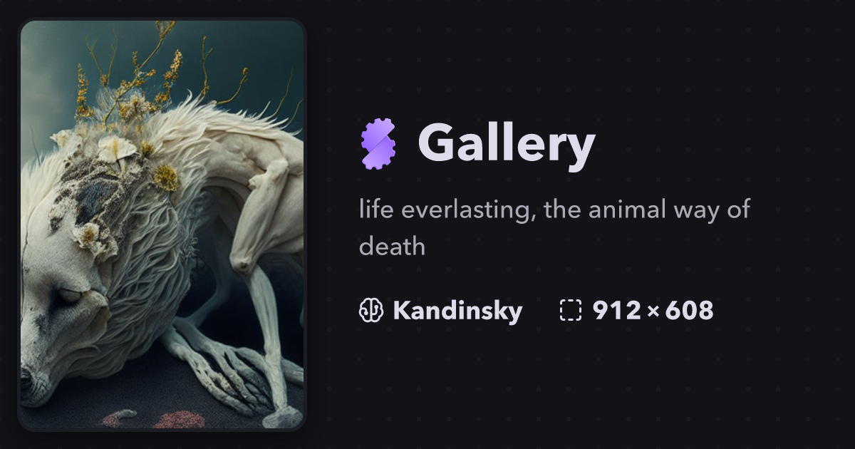 "life everlasting, the animal way of d..." | Gallery | Stablecog