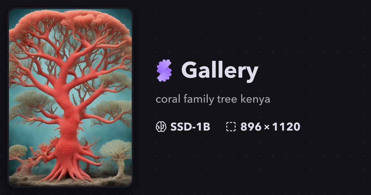 "coral family tree kenya" | Gallery | Stablecog