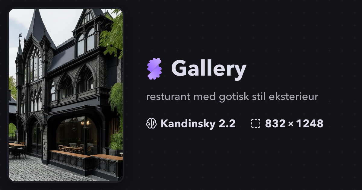 "resturant med gotisk stil eksterieur" | Gallery | Stablecog