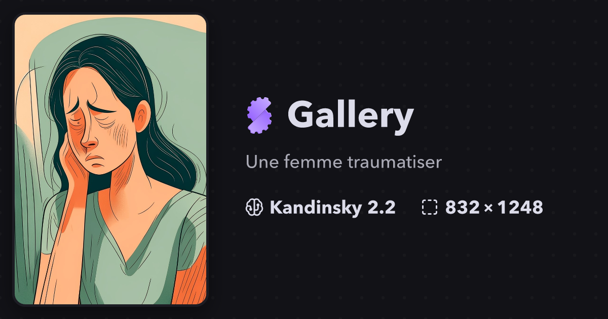 "Une femme traumatiser" | Gallery | Stablecog