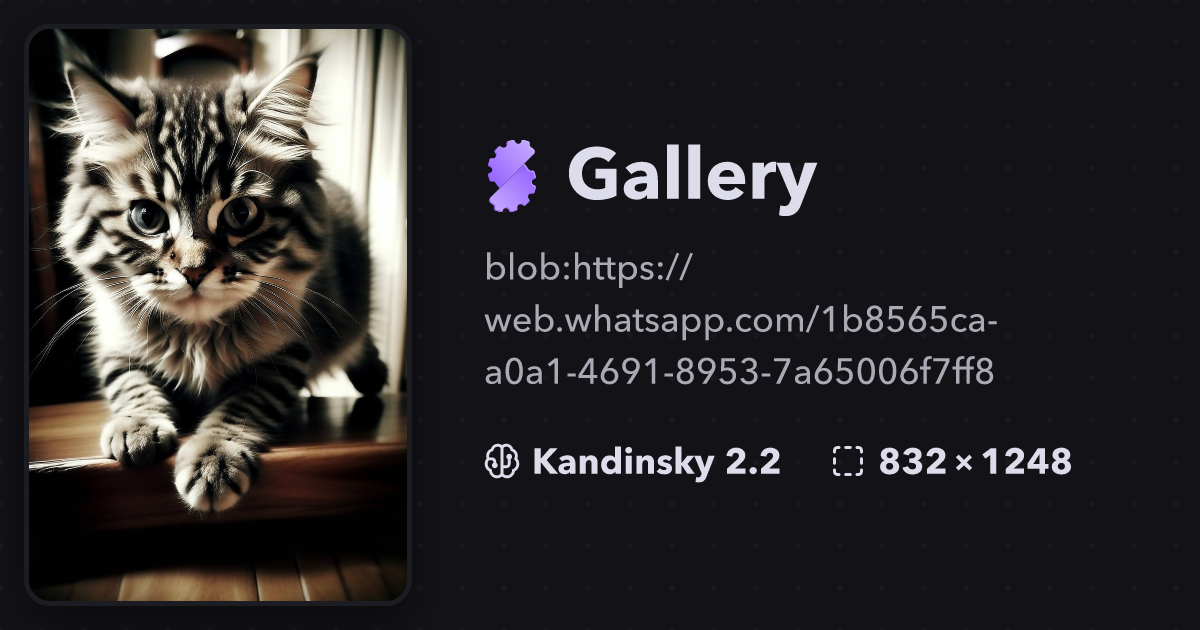 "blob:https://web.whatsapp.com/1b8565c..." | Gallery | Stablecog