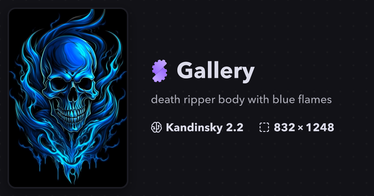 "death ripper body with blue flames" | Gallery | Stablecog